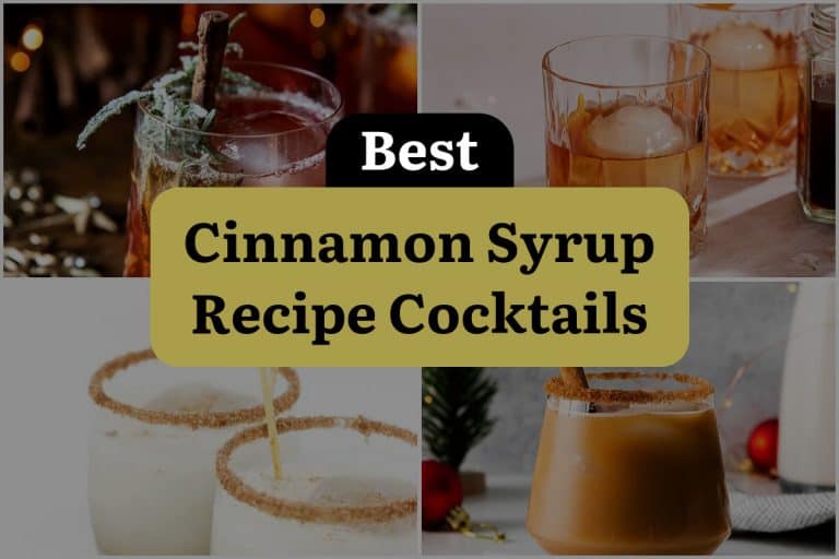 11 Cinnamon Syrup Recipe Cocktails to Spice Up Your Life | DineWithDrinks