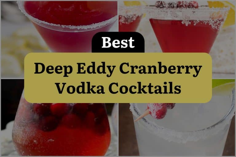 9 Deep Eddy Cranberry Vodka Cocktails to Sip and Savor | DineWithDrinks