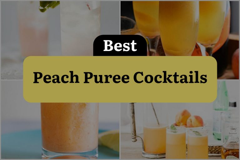 15 Peach Puree Cocktails That Will Make You Sip & Smile! | DineWithDrinks