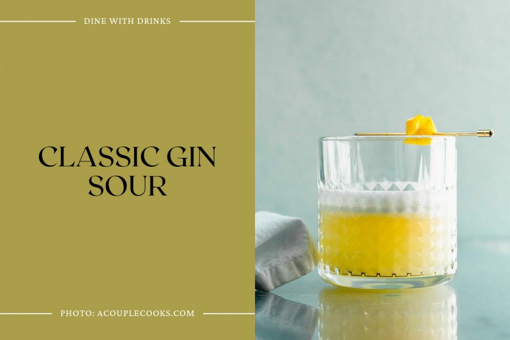 37 Sour Gin Cocktails to Shake Up Your Next Happy Hour! | DineWithDrinks