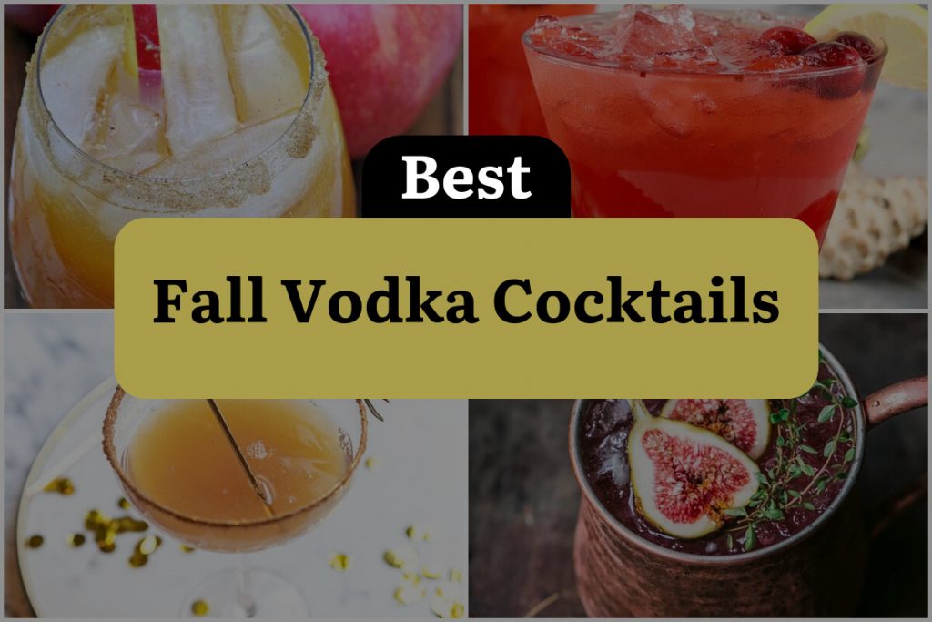 26 Fall Vodka Cocktails to Warm Up Your Autumn Nights! | DineWithDrinks