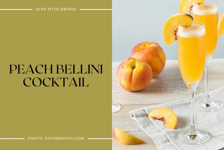 15 Peach Puree Cocktails That Will Make You Sip & Smile! | DineWithDrinks