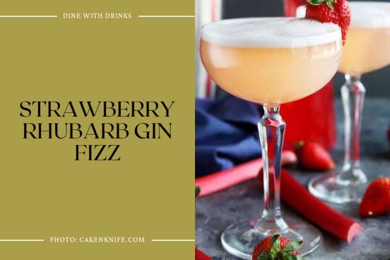 21 Strawberry Rhubarb Cocktails to Sip on This Summer! | DineWithDrinks