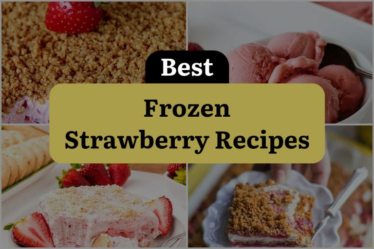 19 Frozen Strawberry Recipes to Cool Your Sweet Tooth | DineWithDrinks