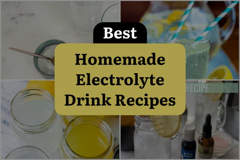 13 Best Homemade Electrolyte Drink Recipes | DineWithDrinks