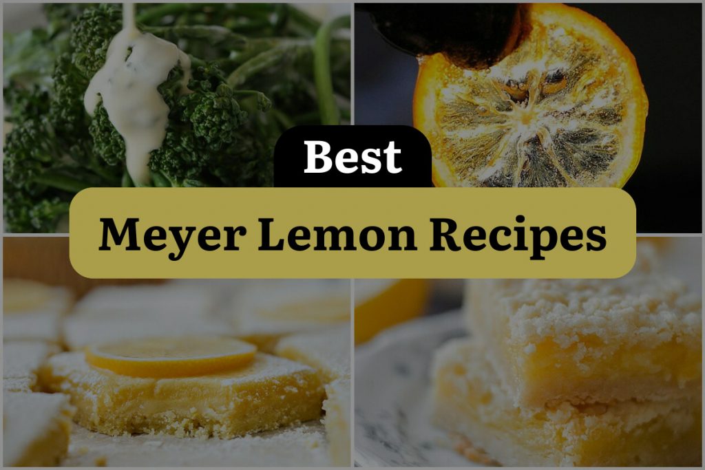 34 Meyer Lemon Recipes Thatll Make Your Taste Buds Sing Dinewithdrinks