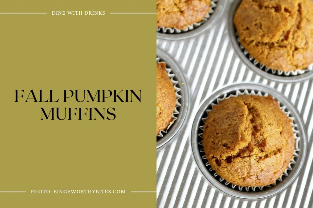 25 Fall Muffin Recipes to Warm Your Tastebuds | DineWithDrinks